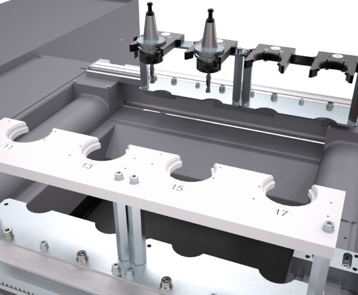 Tekna: 4-axis CNC machining centre with moving gantry structure ...